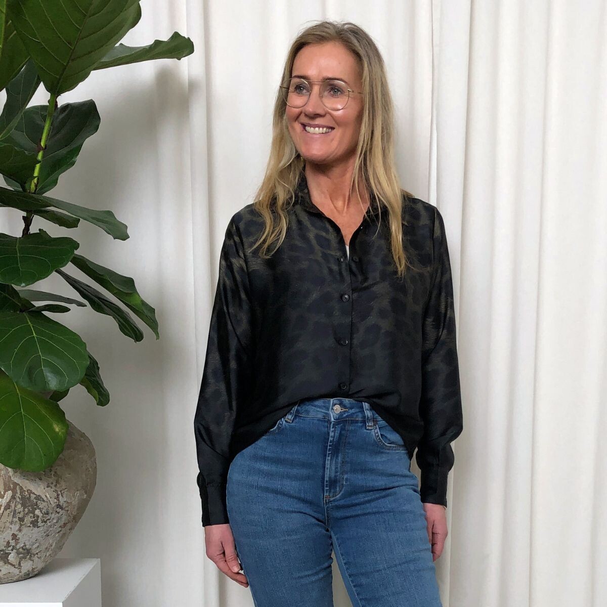 Alma leo print skjorte - Karmamia Copenhagen | Rikke Solberg