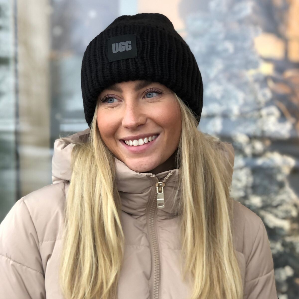 Chunky Rib Beanie sort hue - Ugg | Rikke Solberg