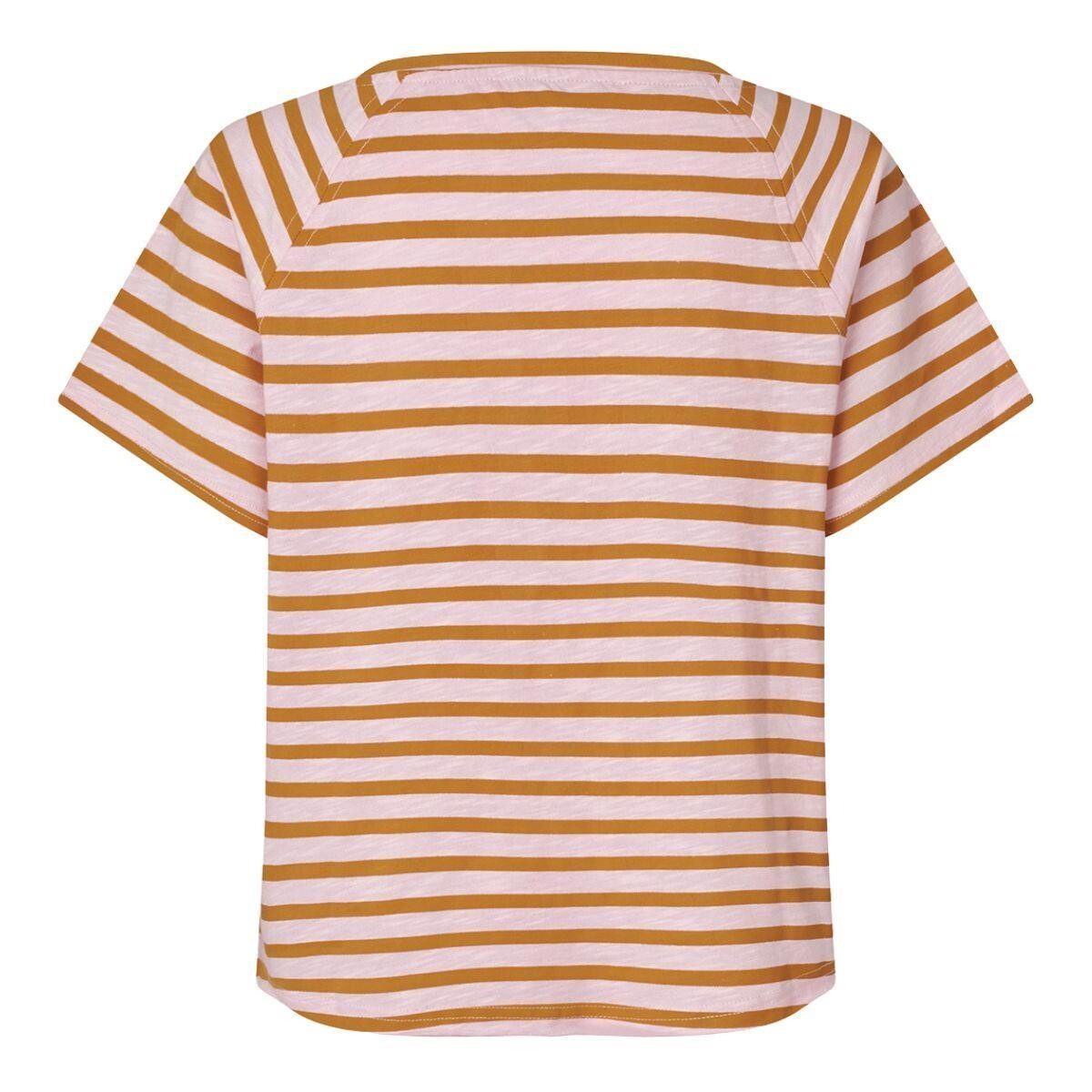 Liz SS rosa/cognac t-shirt - Lollys Laundry | Rikke Solberg