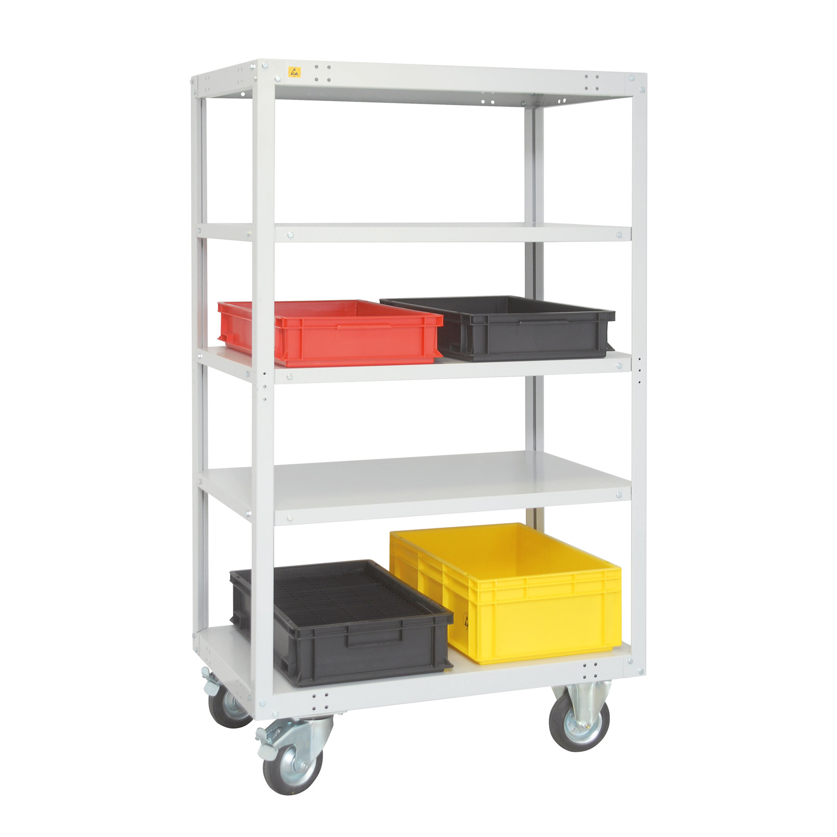Transportvogn med 5 hylder