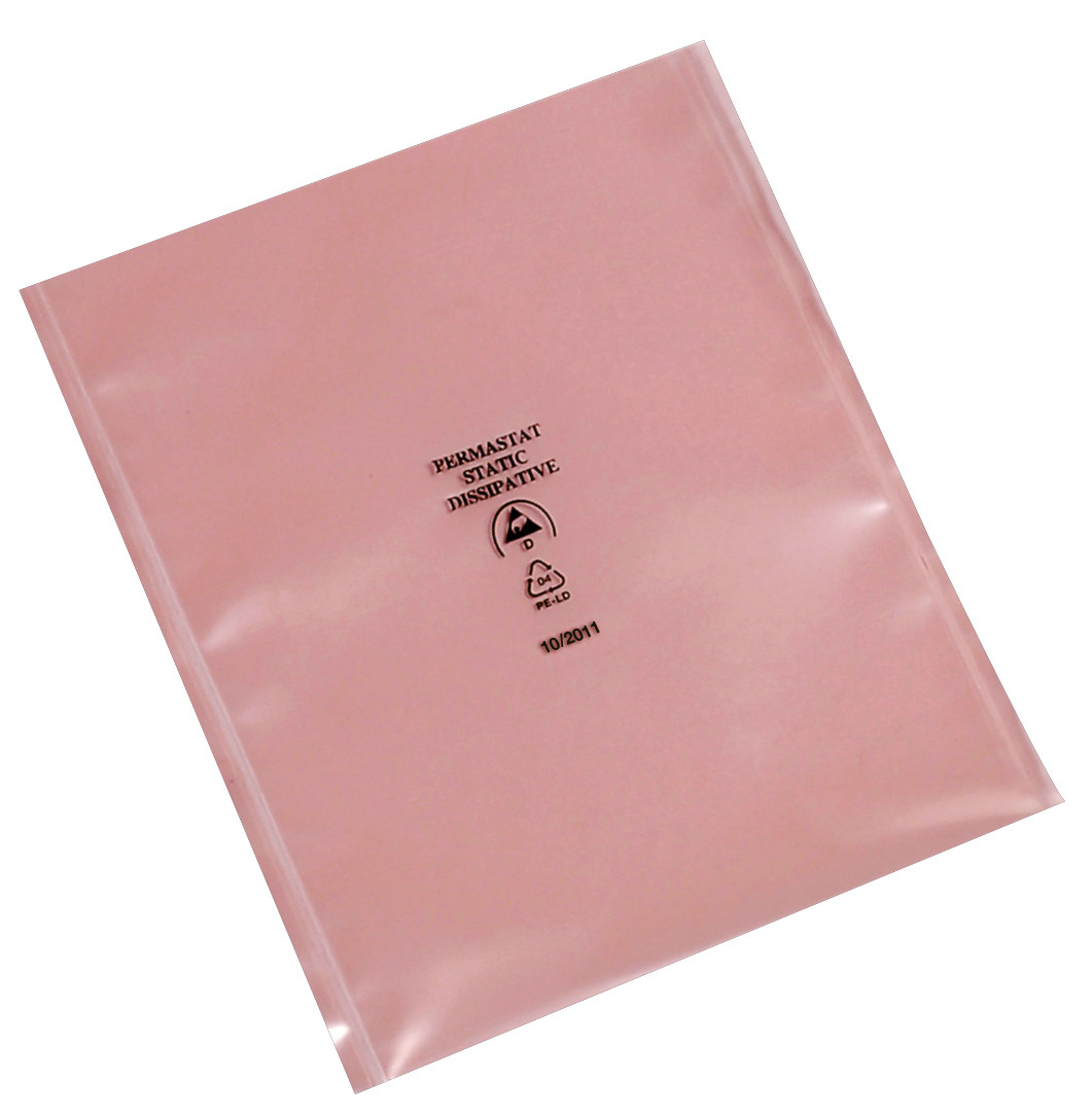 Permastat ESD poser, permanent dissipativ - pink-poly