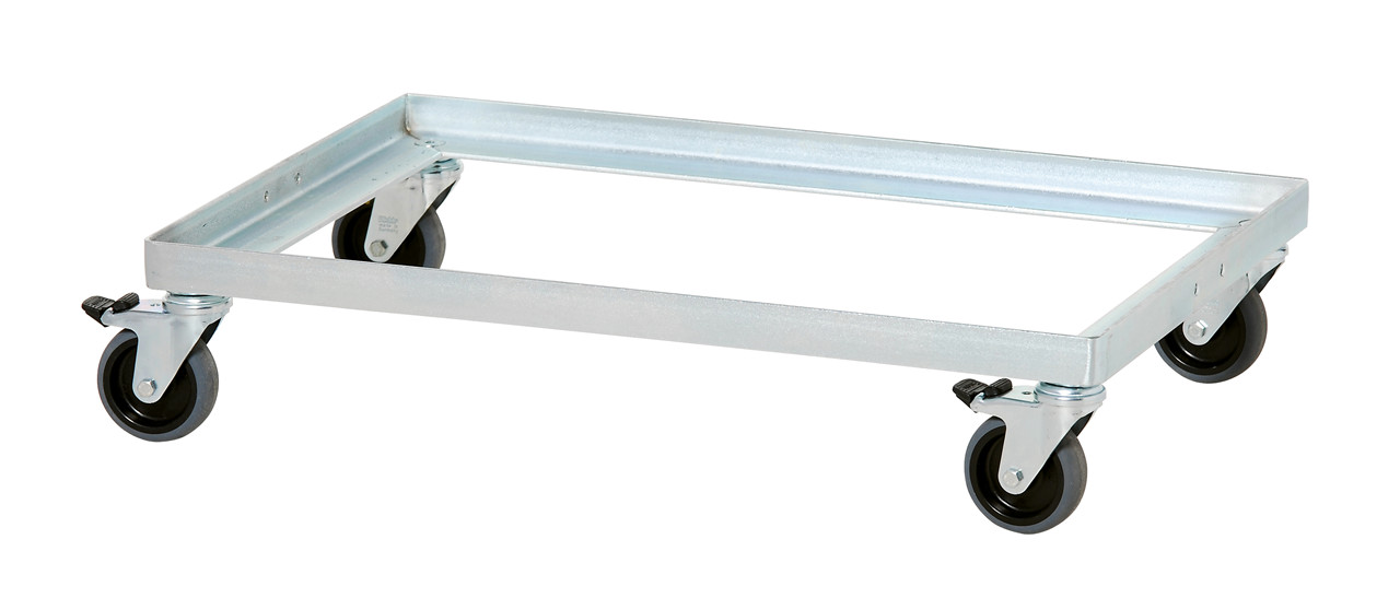 Trolley til lagerkasser åben bund