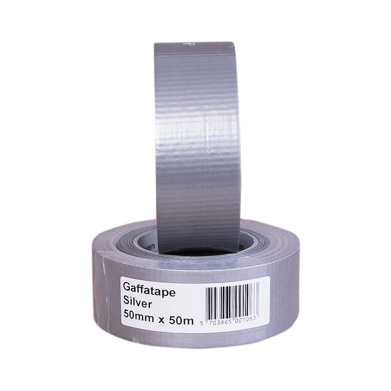 Gaffertape - gaffa tape - sølv - 50 meter