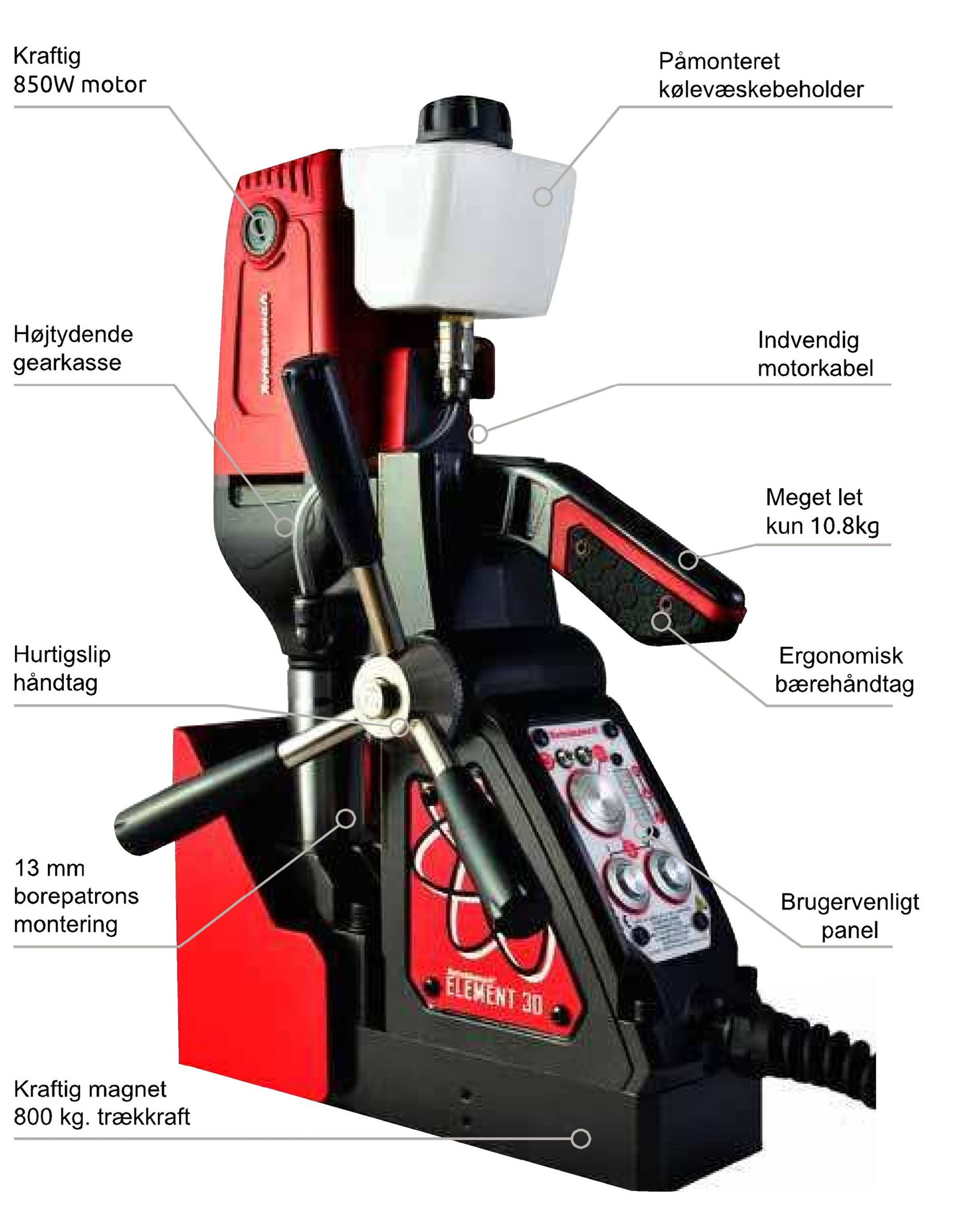 Rotabroach Magnetboremaskine Element E30 Serie nr.: