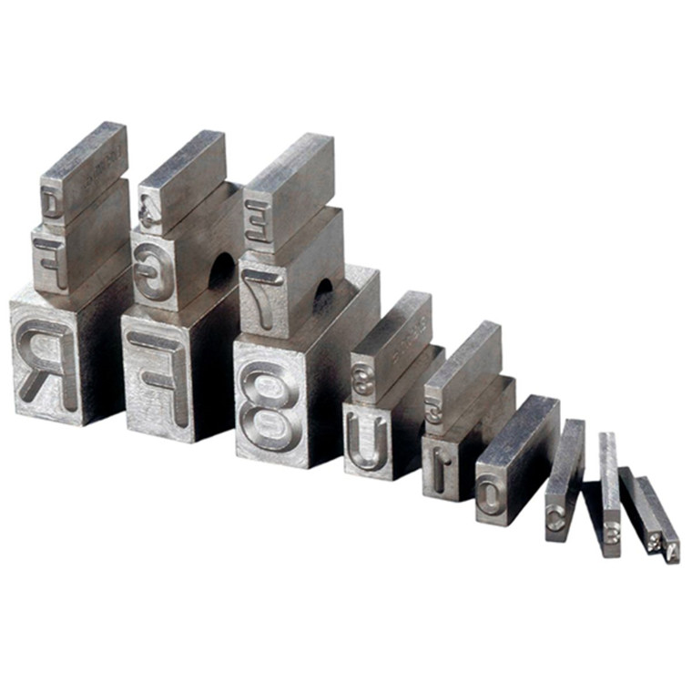 Pryor stempel til holder 3 mm A-Å 0-9