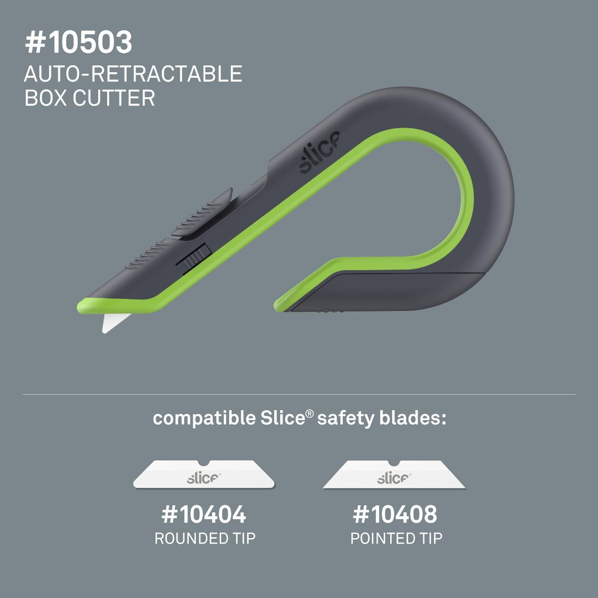 Slice Box Cutter med automatisk tilbageføring