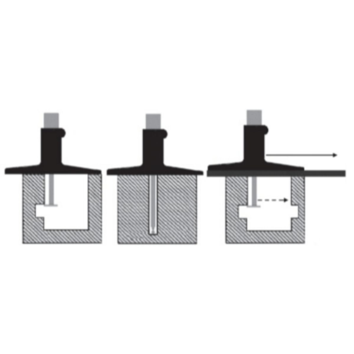 Vogel digital dybdemåler 200 mm i hærdet ALU Ø4 mm pind, Ø10 mm flad ...