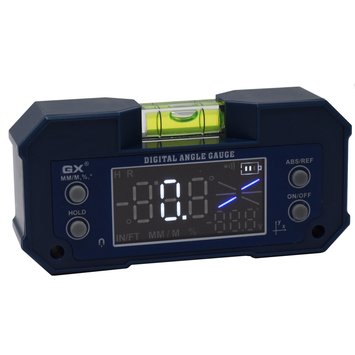 MIB digitalt vaterpas med magnet og libelle 95 x 25 x 45 mm, genopladelig