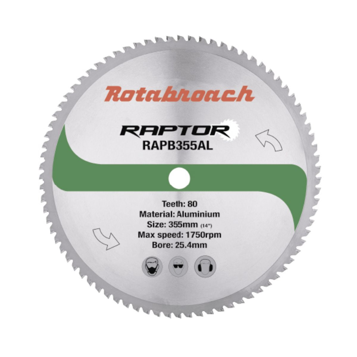 Rotabroach RAPTOR HM klinge 355x25,4 Z80 til aluminium