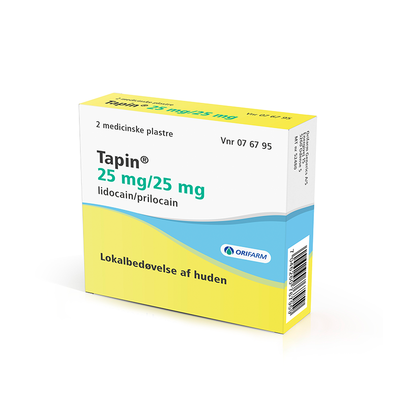 Tapin plaster, 25+25 mg. - 2 plaster | Køb Tapin på mitliv.dk