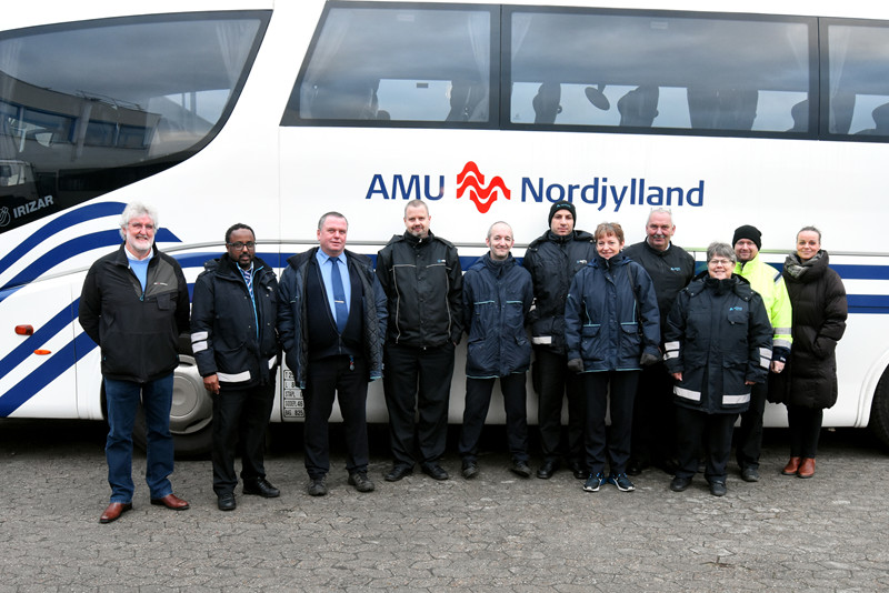 Nyuddannede buschauffører fra AMU Nordjylland