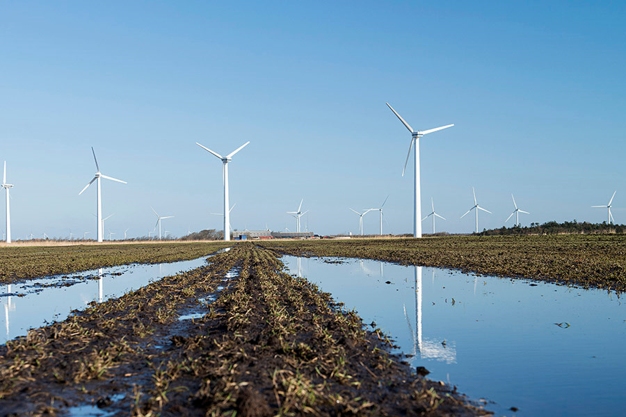 Vindmøller i vadested