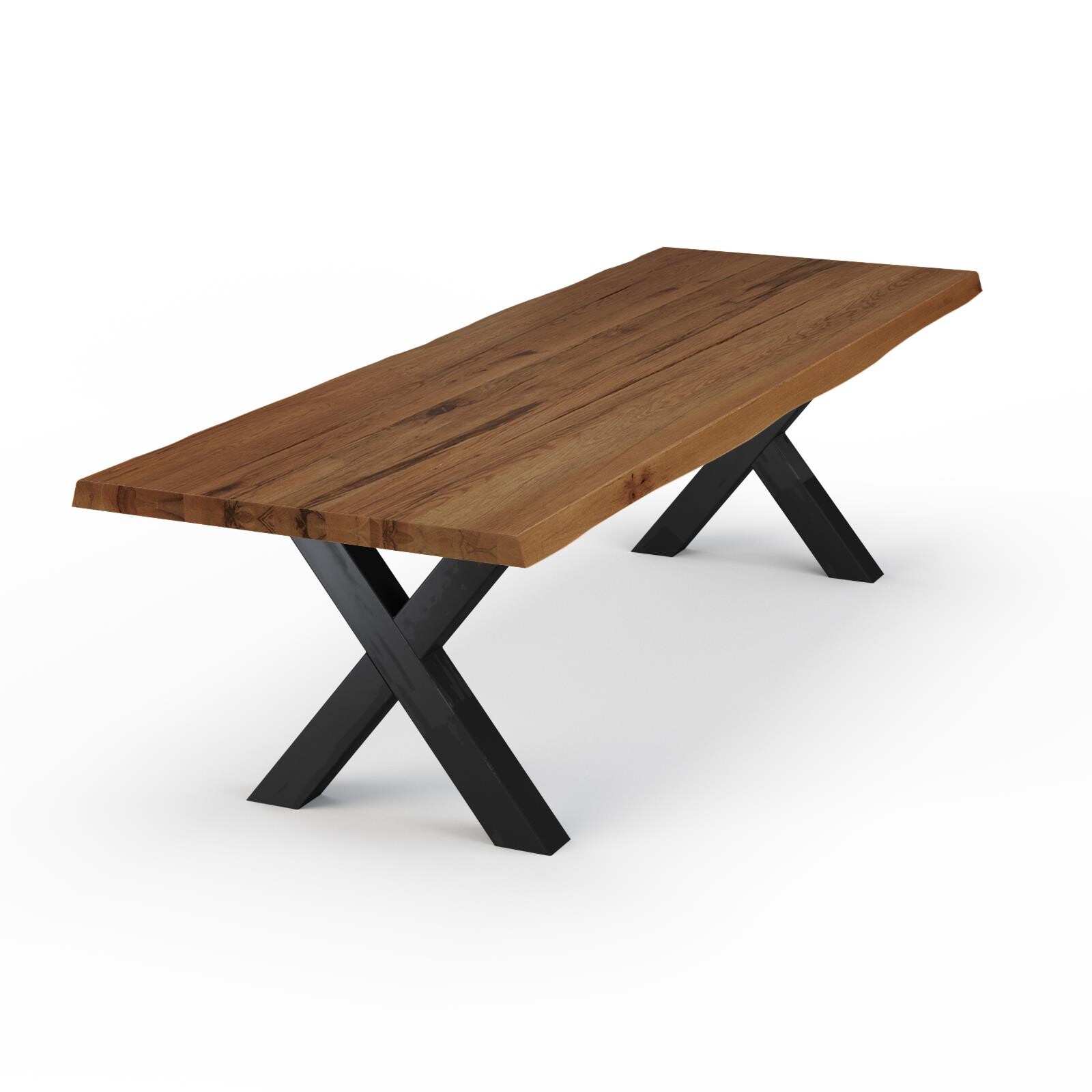 Rustic Oak Dining table / SALISBURY Legs - 100 off options. See them at ...