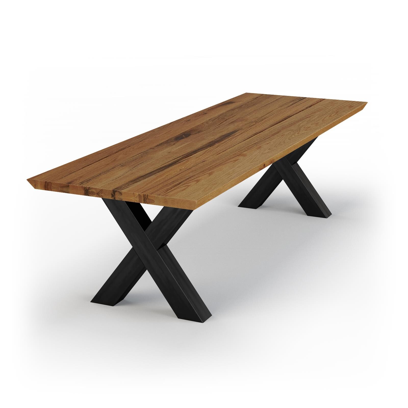 Rustic Oak Dining table / BRISTOL Legs - 100 off options. See them at ...
