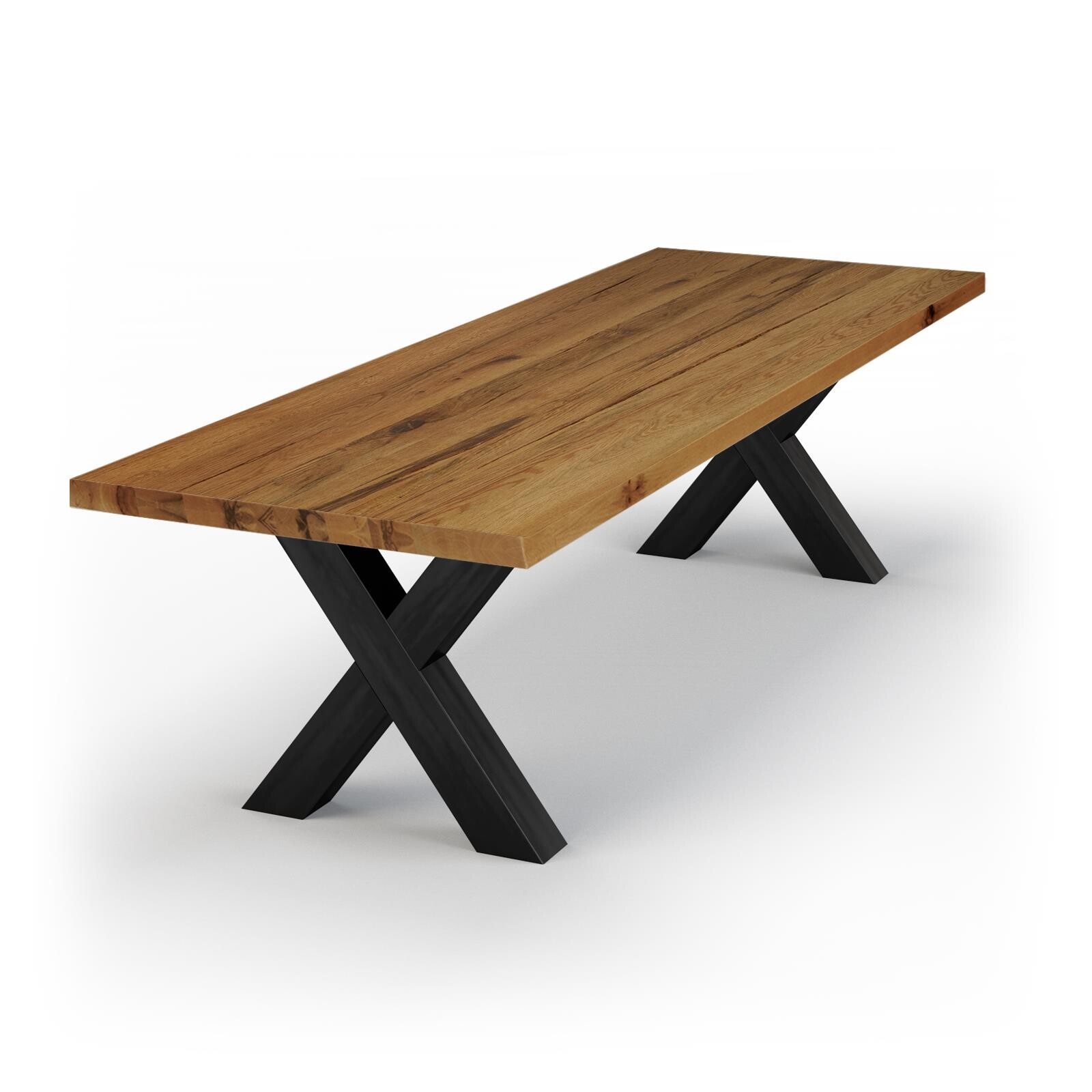 Chêne Rustique plateau de table / BRISTOL Legs - Des centaines de ...