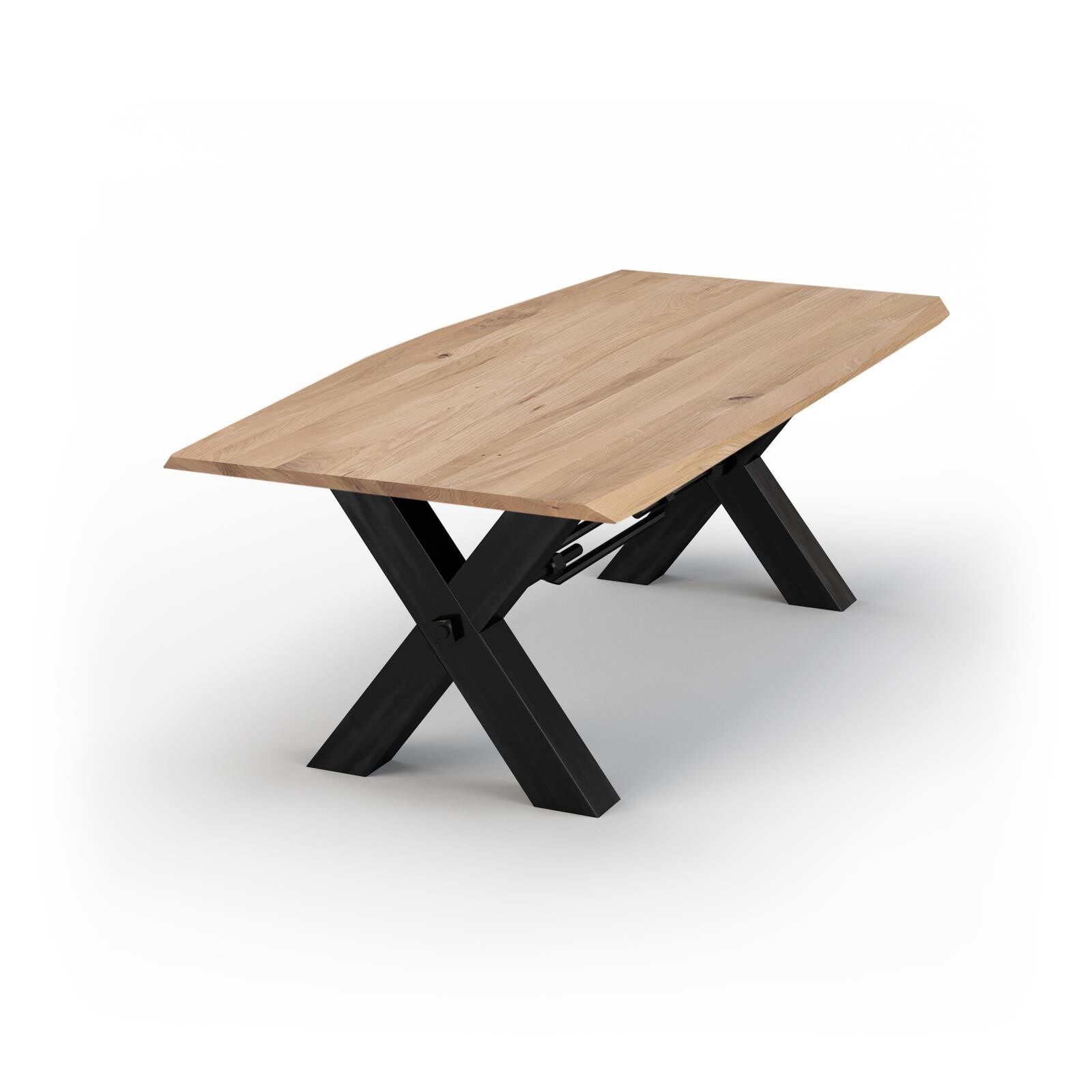 Wild Oak Dining table / KANSAS Legs Black - 100 off options. See them ...