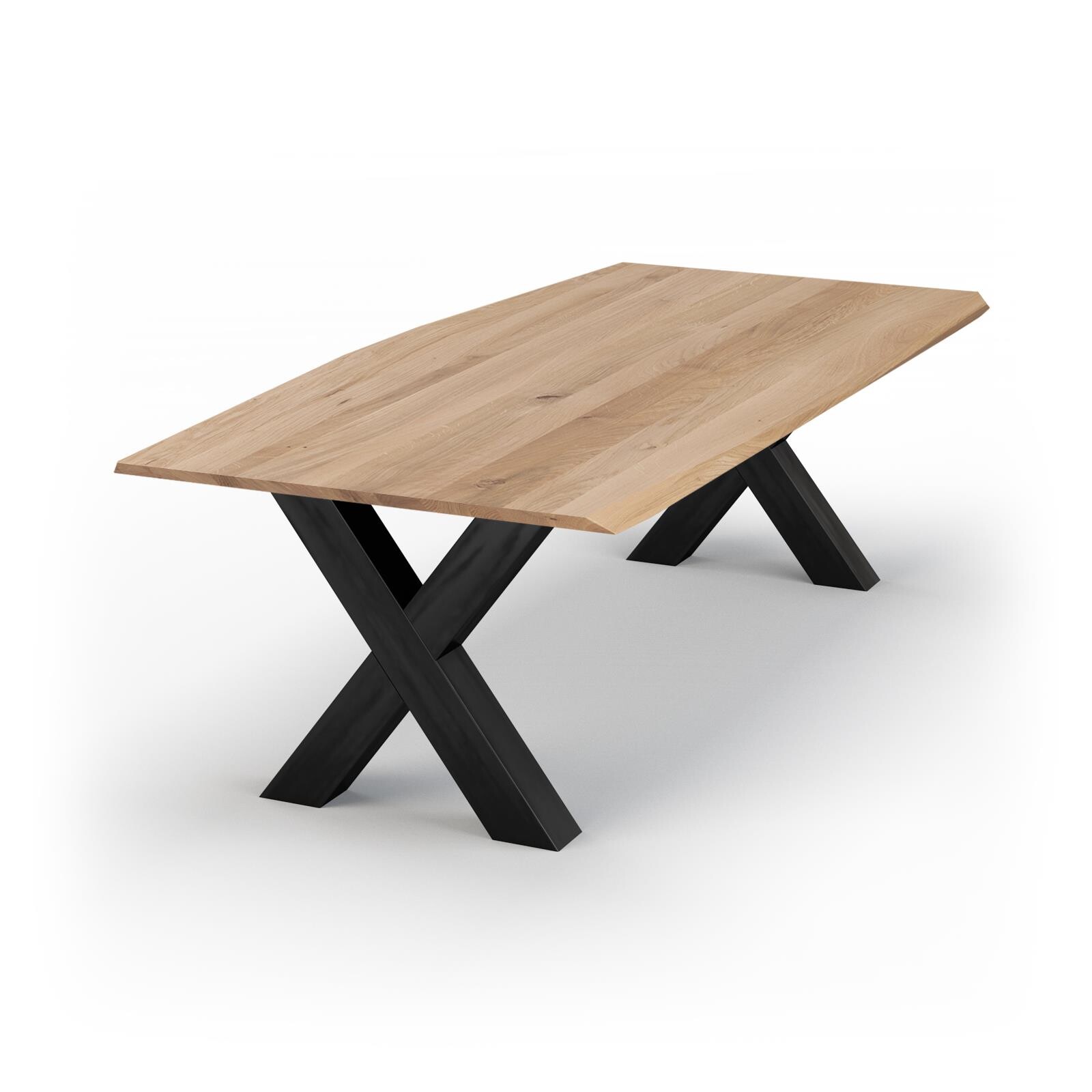 Wild Oak Dining table / BRISTOL Legs - 100 off options. See them at ...
