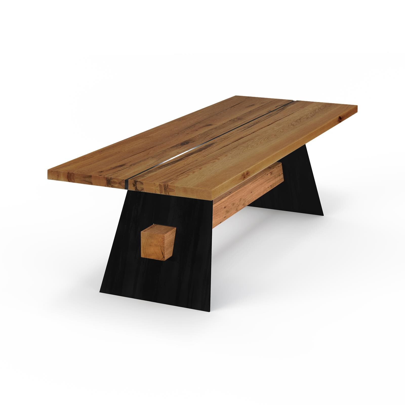 Spisebord i rustik eg. 7 forskellige farvenuancer. Se dem her