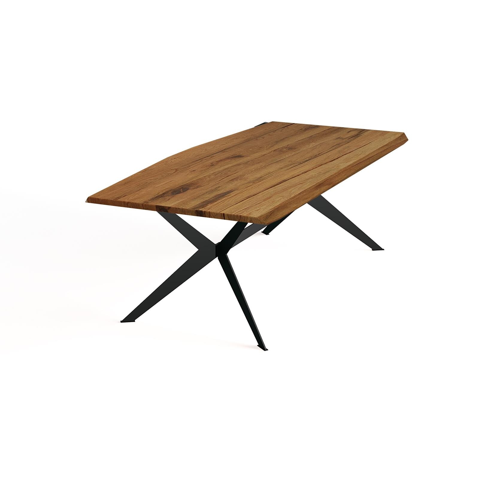 Rustic Oak Dining table / FANCY Legs - 100 off options. See them at ...