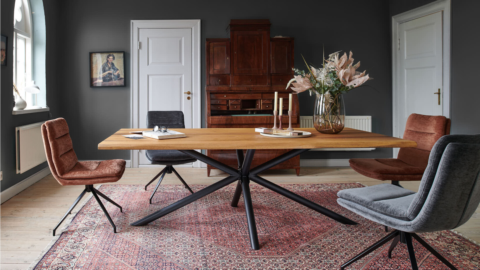 Rustik Eg spisebord / MESA ben - 100 vis af muligheder. Se dem hos ...