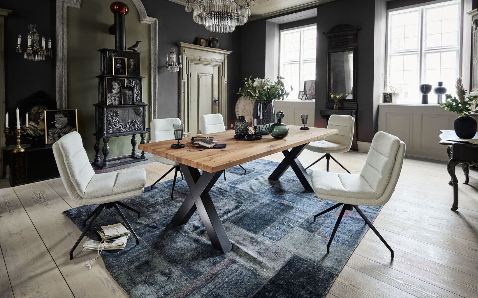 Wild Oak Dining table / SUNDERLAND Legs - 100 off options. See them at ...