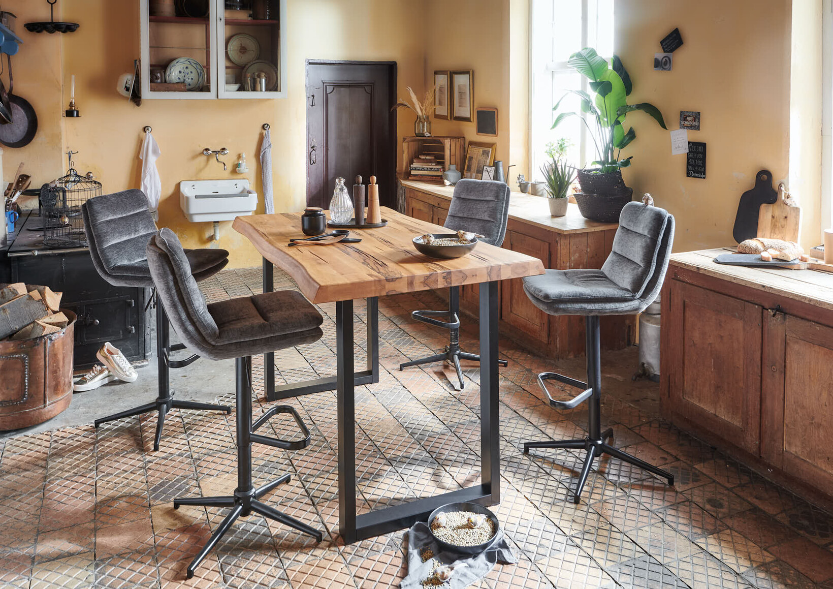 Rustic Oak COMPACT DINING / LEEDS legs - 100 off options. See them at ...