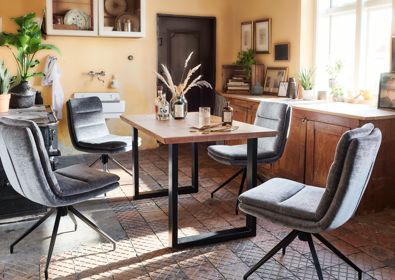 Rustik Eg COMPACT DINING / LUTON ben - 100 vis af muligheder. Se dem ...