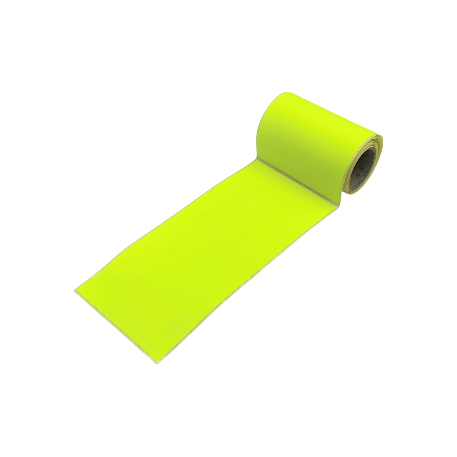 Neon gul papir etiket | 100x220 mm | fluorescerende gul etiket | Bestil ...