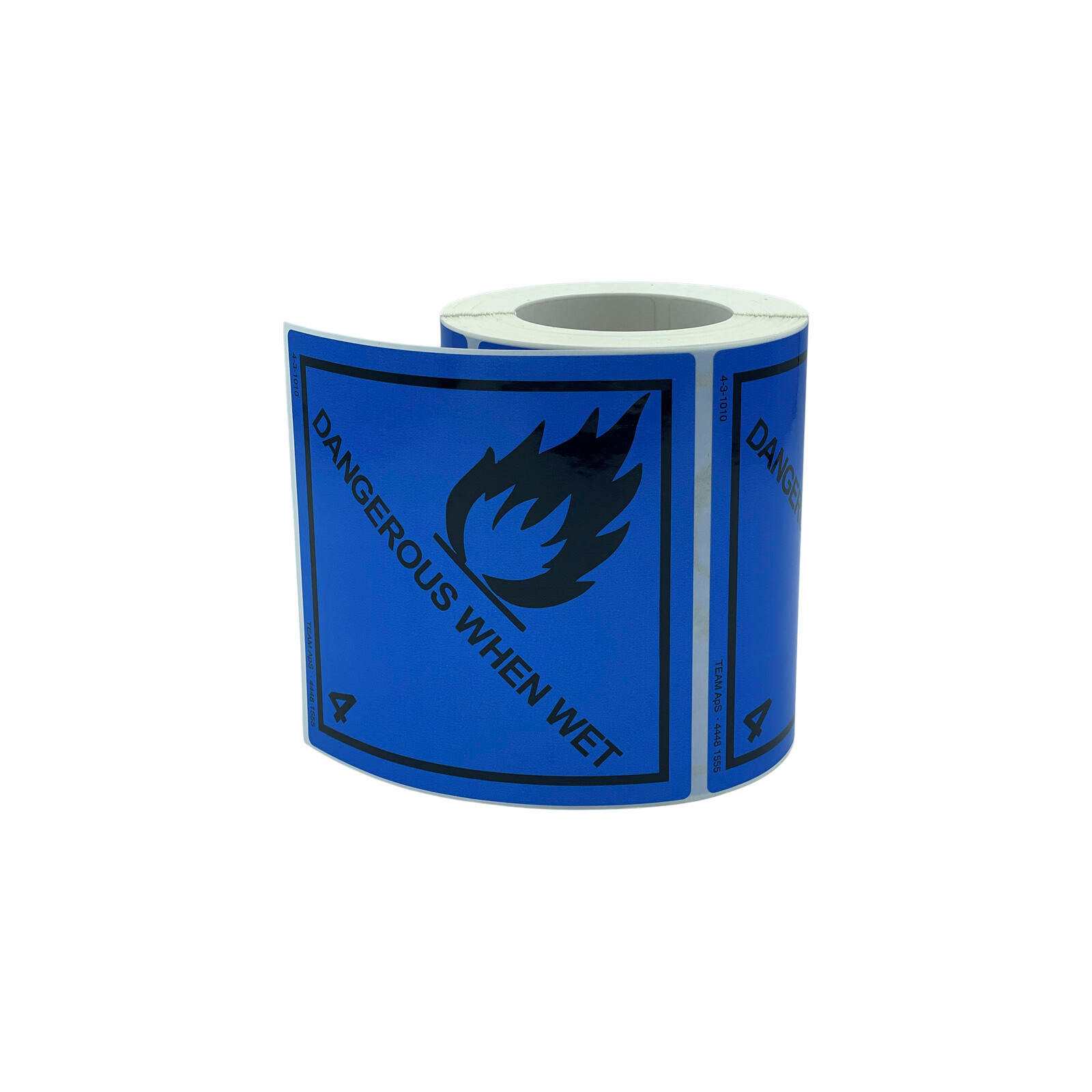 Etiketter | Etiket med tryk "Dangerous when wet" | PaperConsult A/S